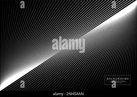 Abstract sharp line blend wave design template set. Technology zig zag ...