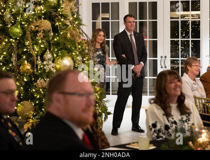 Oklahoma first lady Sarah Stitt walks through the Republican Governors ...