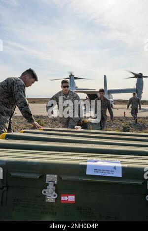 U.S. Marines with 3rd Low Altitude Air Defense (LAAD) assemble a Light ...