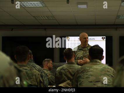 COL Ed Matthaidess III, 2nd Brigade Combat Team commander, provides guidance to leaders and ...