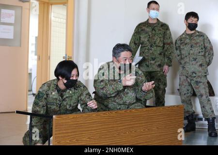 Chitose Japan Members Of The Ground Self Defense Force Wave At Their
