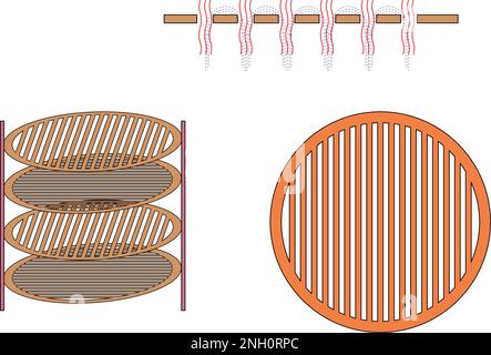 Distillation Column Trays Stock Vector Image & Art - Alamy