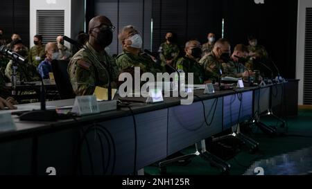 U.S. Army Lt. Gen. Xavier Brunson, I Corps commanding general, and ...