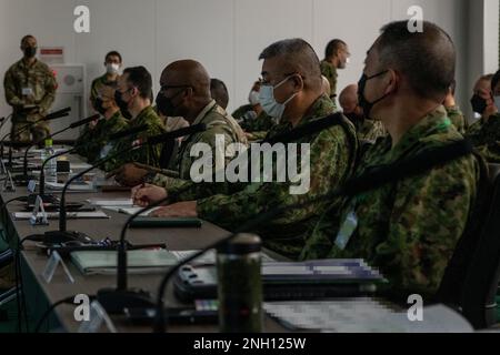 U.S. Army Lt. Gen. Xavier Brunson, I Corps commanding general, and ...