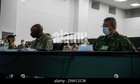 U.S. Army Lt. Gen. Xavier Brunson, I Corps commanding general, and ...