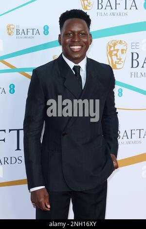 Toheeb Jimoh attending the EE BAFTA Film Awards 2023 at The Royal ...