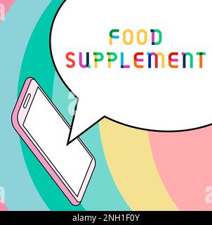 Hand writing sign Food Supplement, Word Written on Conditions and ...