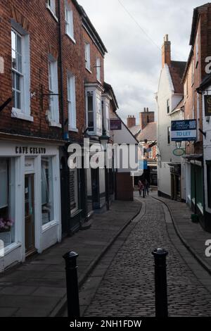Bottom of Steep Hill, Lincoln City, Lincolnshire, England, UK Stock ...
