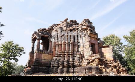 Group of Ruined Chandela Temples, Ajaygarh Fort, Panna, Madhya Pradesh ...