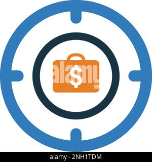 Profit target icon. Flat style vector EPS use in infographics,web ...