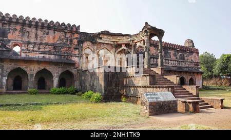 Rear View of Jahaz Mahal, Mandu, Dhar, Madhya Pradesh, India Stock ...