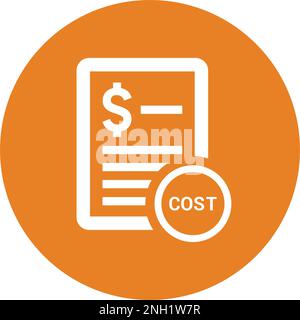 Cost Statement icon. Flat style vector EPS use in infographics,web ...