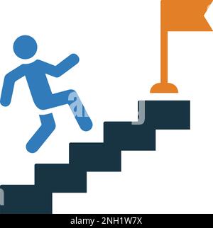 Achieving Goals Icon. Flat style vector EPS use in infographics,web ...