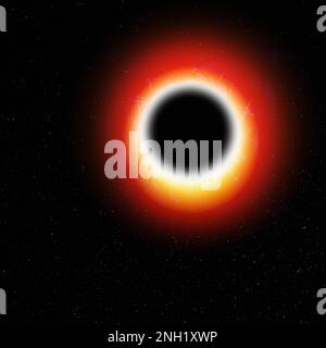 Hawking radiation, conceptual illustration Stock Photo - Alamy