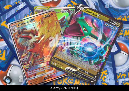 Pokémon Trading Cards display Stock Photo - Alamy
