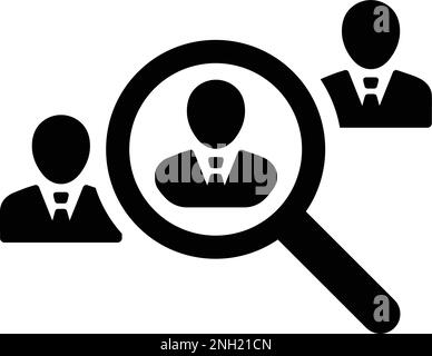 Search Right Candidate Icon symbol for use on mobile apps, print media ...