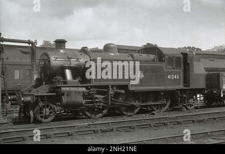 Steam locomotive Ivatt Class 2 2-6-2T NO.41298 ready to haul a train ...
