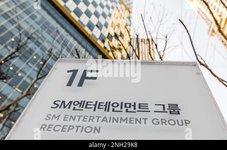 SM Entertainment Building (Headquarter) in Seoul. SM Entertainment’s ...