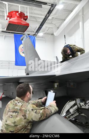 An Aircraft Fuel Systems specialist assigned to the 148th Fighter Wing ...