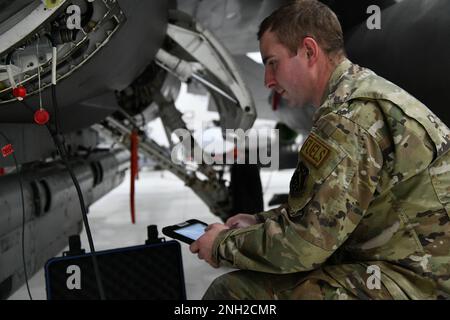 An Aircraft Fuel Systems specialist assigned to the 148th Fighter Wing ...