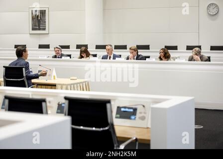 THE HAGUE - Committee members Andrew van Esch, Isabel Bos, Arjen ...