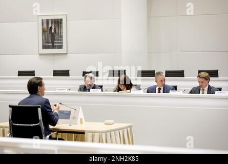 THE HAGUE - Committee members Andrew van Esch, Isabel Bos, Arjen ...