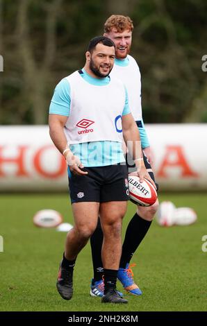 England's Ellis Genge during a training session at the Honda England ...