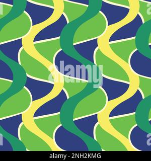 Undulating seamlessly repeating wallpaper pattern Stock Photo - Alamy