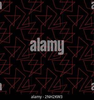 Infinite red line seamlessly repeating wallpaper pattern, light blue ...