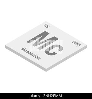 Mc Moscovium Chemical Element Periodic Table. Single element vector ...