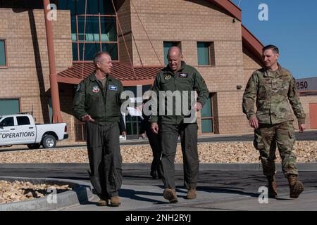 Maj. Gen. Evan Dertien, Air Force Test Center, presents Brig. Gen ...