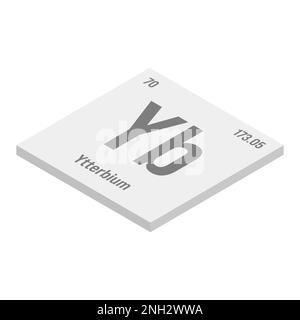 Yb Ytterbium Chemical Element Periodic Table. Single element vector ...