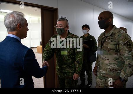 U.S. Army Lt. Gen. Xavier Brunson, I Corps commanding general, and ...