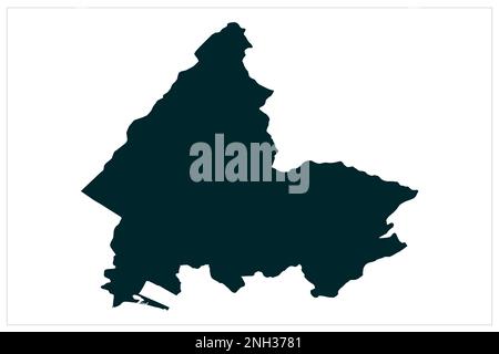 Shkoder map illustration on white background , Albania Map illustration ...