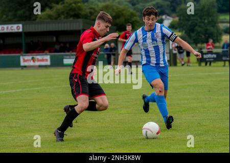 Guilsfield, Wales 31 July 2021. JD Cymru North match between Guilsfield ...