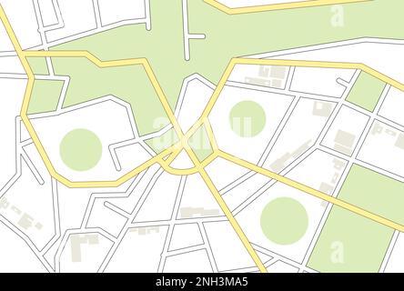 Marked territory on cadastral map, top view. Illustration Stock Photo ...