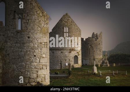 Ruins of Askeaton Franciscan Friary on River Deel in Askeaton, co ...