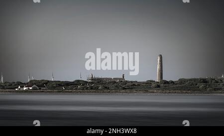 Scattery Island, Inis Cathaigh, in Shannon estuary near Kilrush, co ...