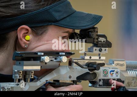 1st Lt. Sarah Beard, a shooting Soldier-athlete assigned to the World ...