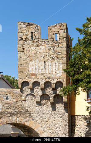 Archway of the medieval town fortification on Hellgasse, Alzey ...