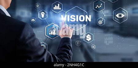 Vision Direction Future Business Inspiration Motivation Concept Stock ...