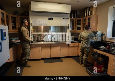 An Airman from the 49th Logistic readiness Squadron fuels laboratory ...