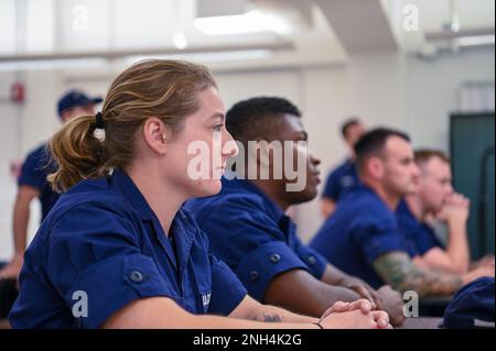 Admiral Shannon Gilreath, Coast Guard Fifth District commander, and ...