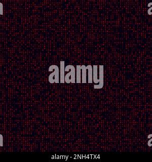 Matrix background. Red filled binary background. Small sized seamless pattern. Vibrant vector ...