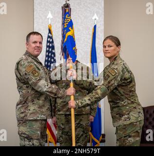 Air Force Lt. Col. Jennifer Middlebrooks, phase two coordinator pins ...