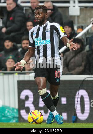 Allan Saint-Maximin of Newcastle United celebrates after scoring during ...