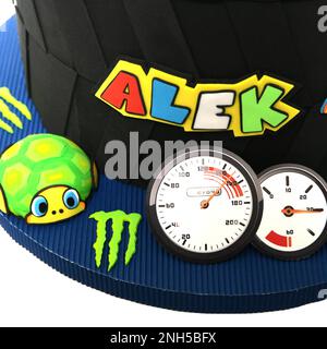 Moviestar Yamaha MotoGP rider, Valentino Rossi. Modern wafer paper ...