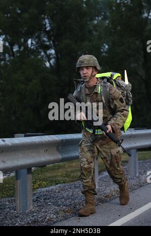 A candidate participates in a ruck march during Special Forces ...