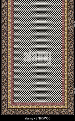 repeat multi colored decorated hand drawn rendered traced embraided ...