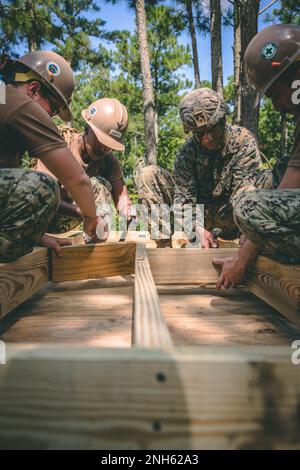 Seabees Build SWA-Hut Stock Photo - Alamy